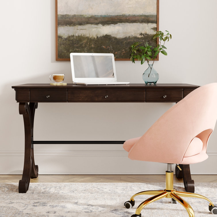 Chatrice Solid Wood Base Writing Desk